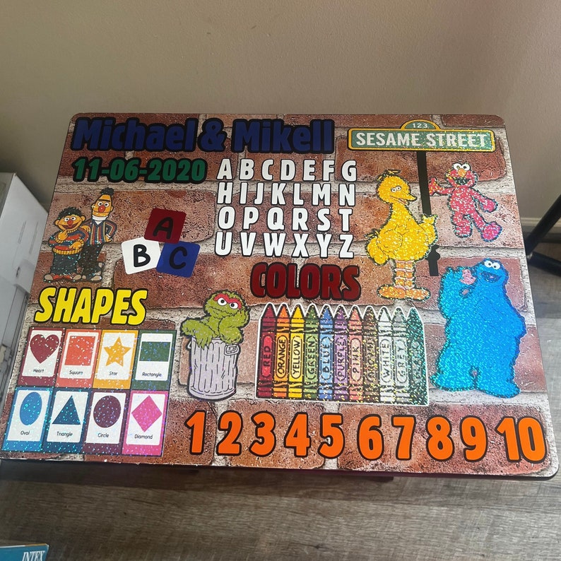 Custom Learning Table Activity Table Kids Table Back to School Learning Any Theme Learning Kids ...