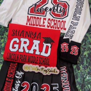 Middle School Custom Pleated Skirt Set; Graduation Outfit; Pleated ...