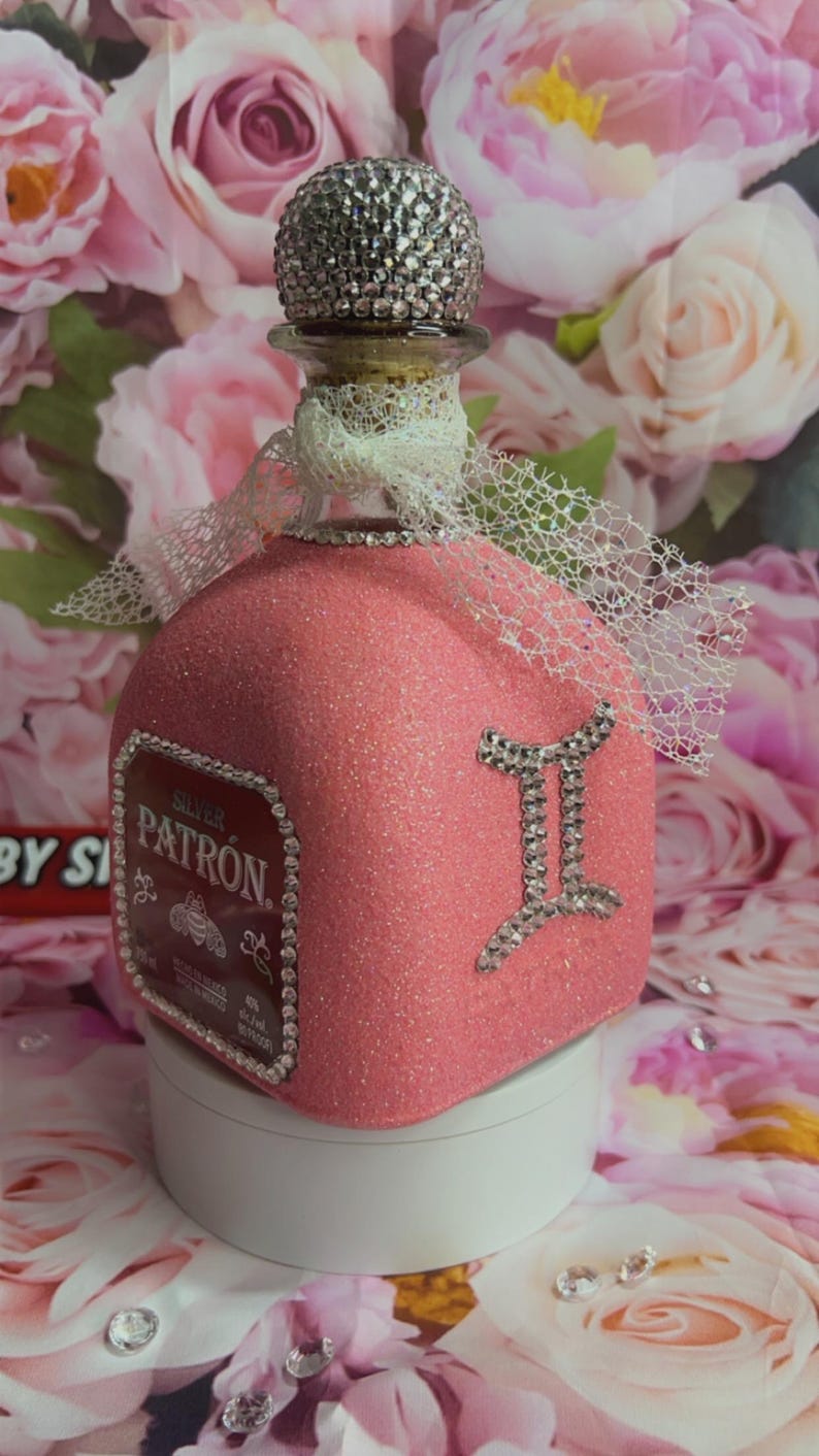 Bedazzled Bar Bottle Bling Bottle Bling Birthday Bottle Bedazzled Bar ...