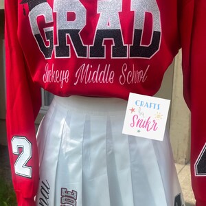 Middle School Custom Pleated Skirt Set; Graduation Outfit; Pleated ...