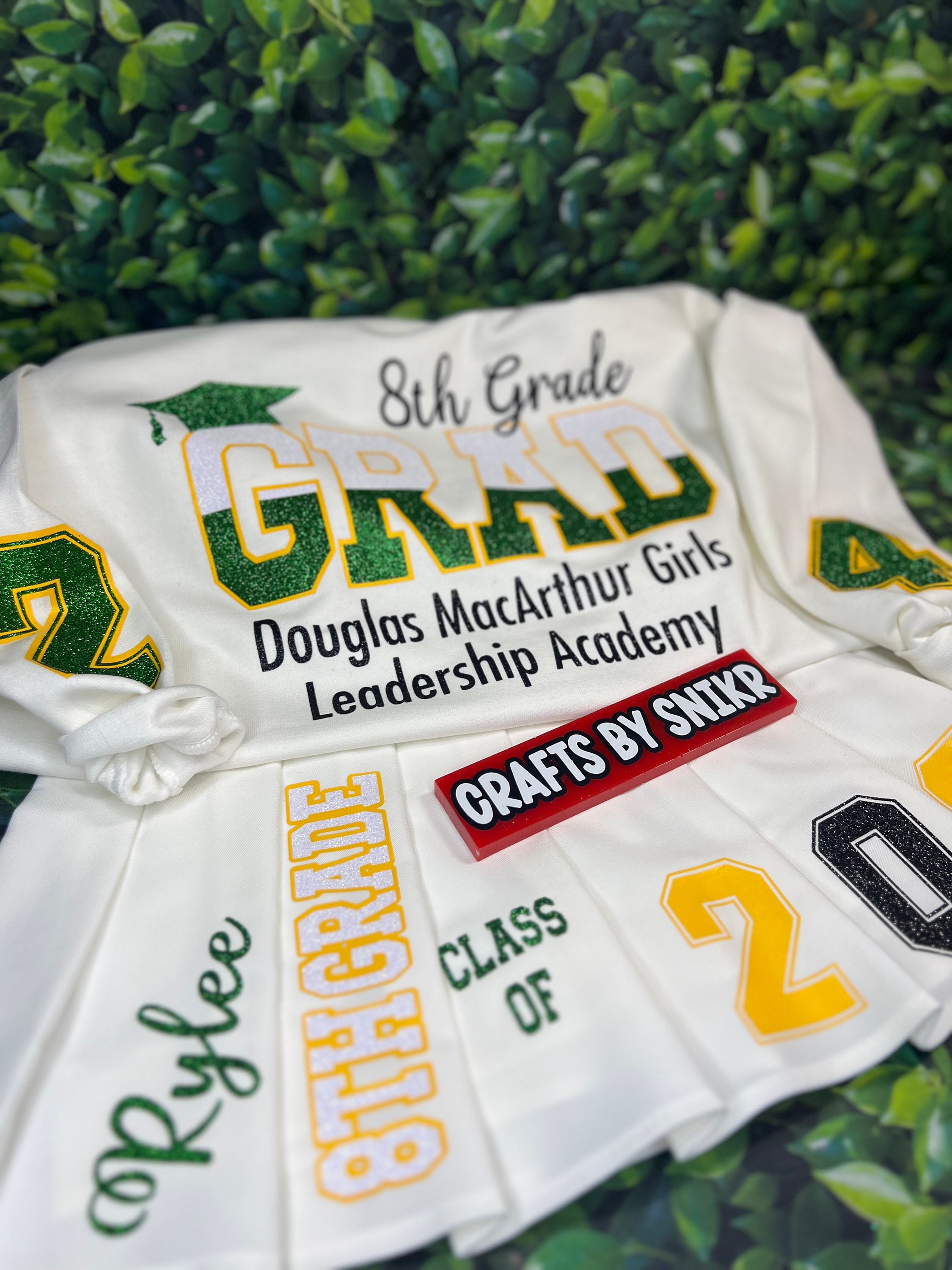 Middle School Custom Pleated Skirt Set Graduation Outfit Pleated Skirt ...