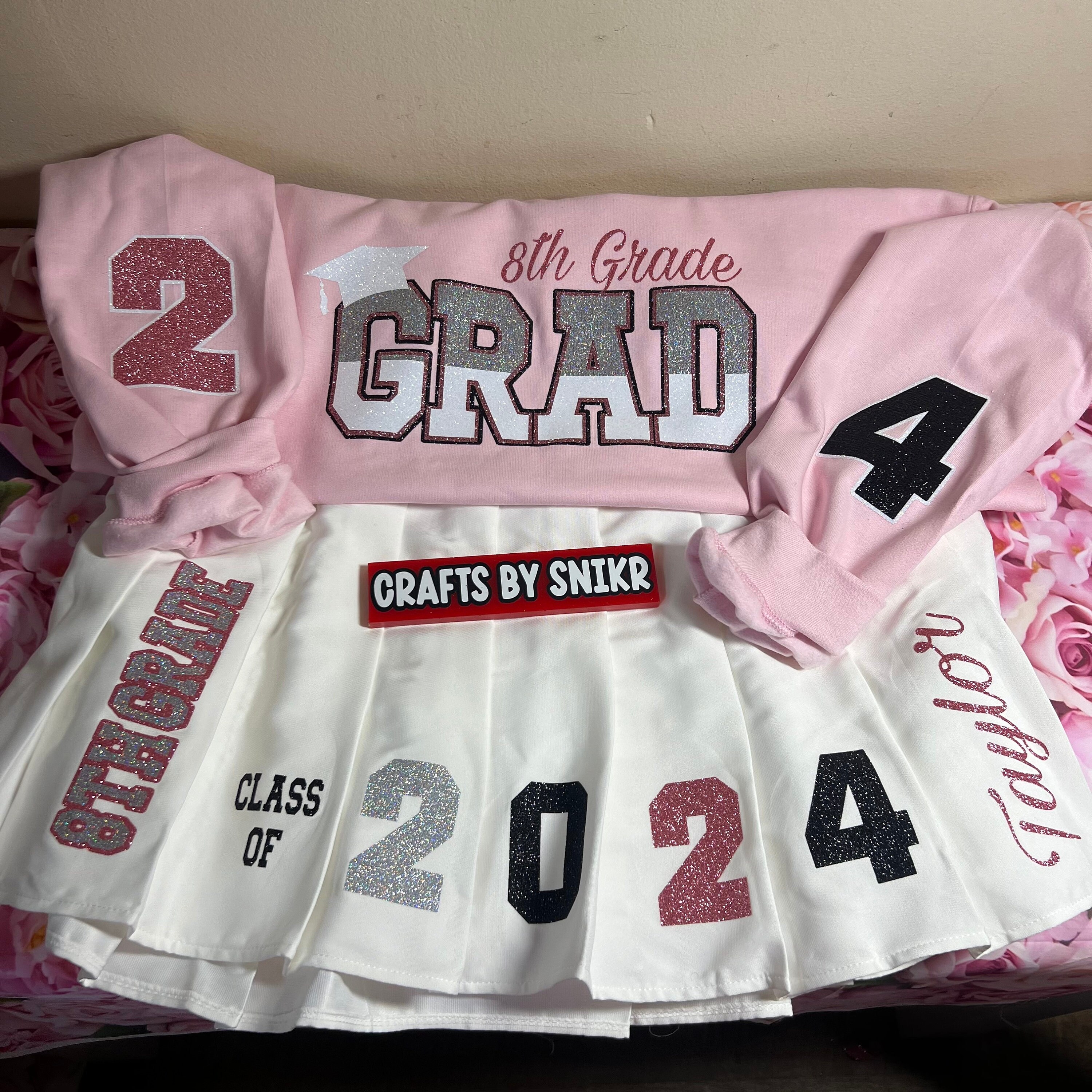 Middle School Custom Pleated Skirt Set; Graduation Outfit; Pleated ...