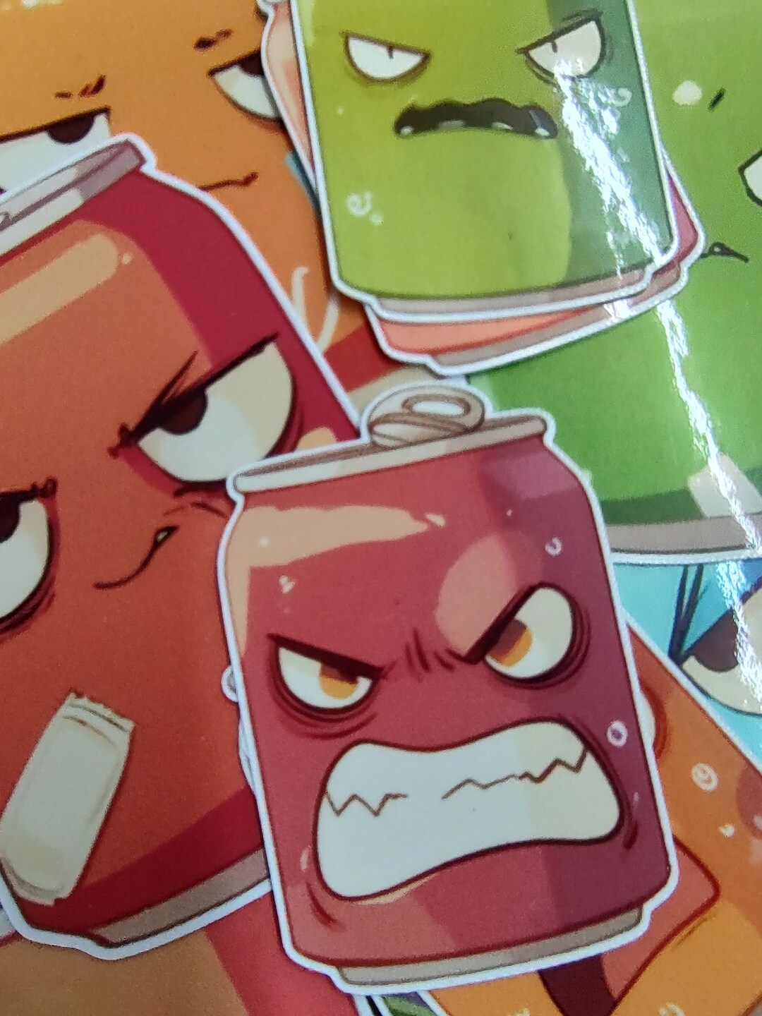 Cartoon Soda Can Stickers (20 Pack) - Etsy