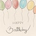Happy Birthday Card, Funny Birthday Card, Balloons Birthday Card - Etsy