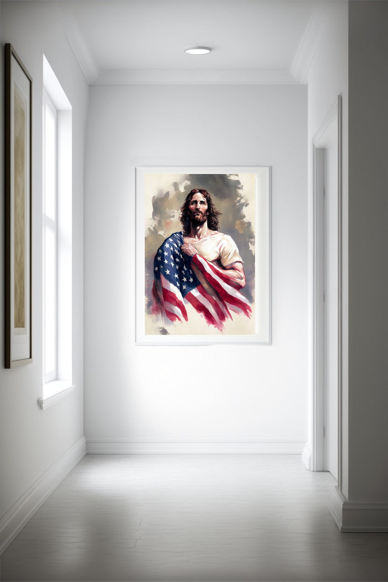Jesus Christ the Eternal Protector of America Religious - Etsy