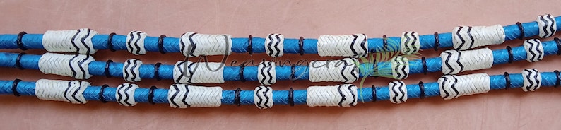 Weavingcraft Handmade Rawhide Show Romel Romal Reins: Turquoise Braided ...