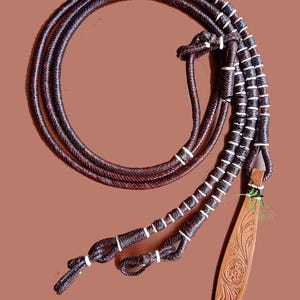Weavingcraft Handmade Leather Romal Reins Custom Braided Reins Horse ...