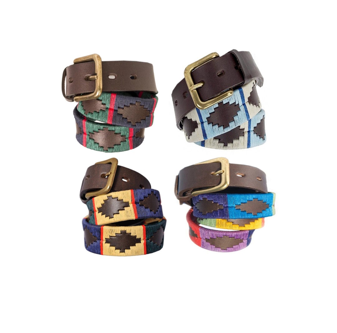 Argentine Polo Belt: Hand Woven Leather Unisex Fashion Belt - Etsy