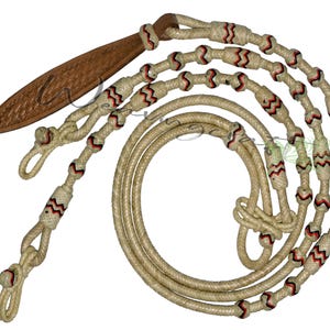 Weavingcraft Rawhide Braided Rope / Multi Colour Knots Raw Hide Leather ...