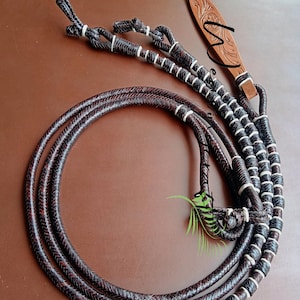Weavingcraft Handmade Leather Romal Reins Custom Braided Reins Horse ...
