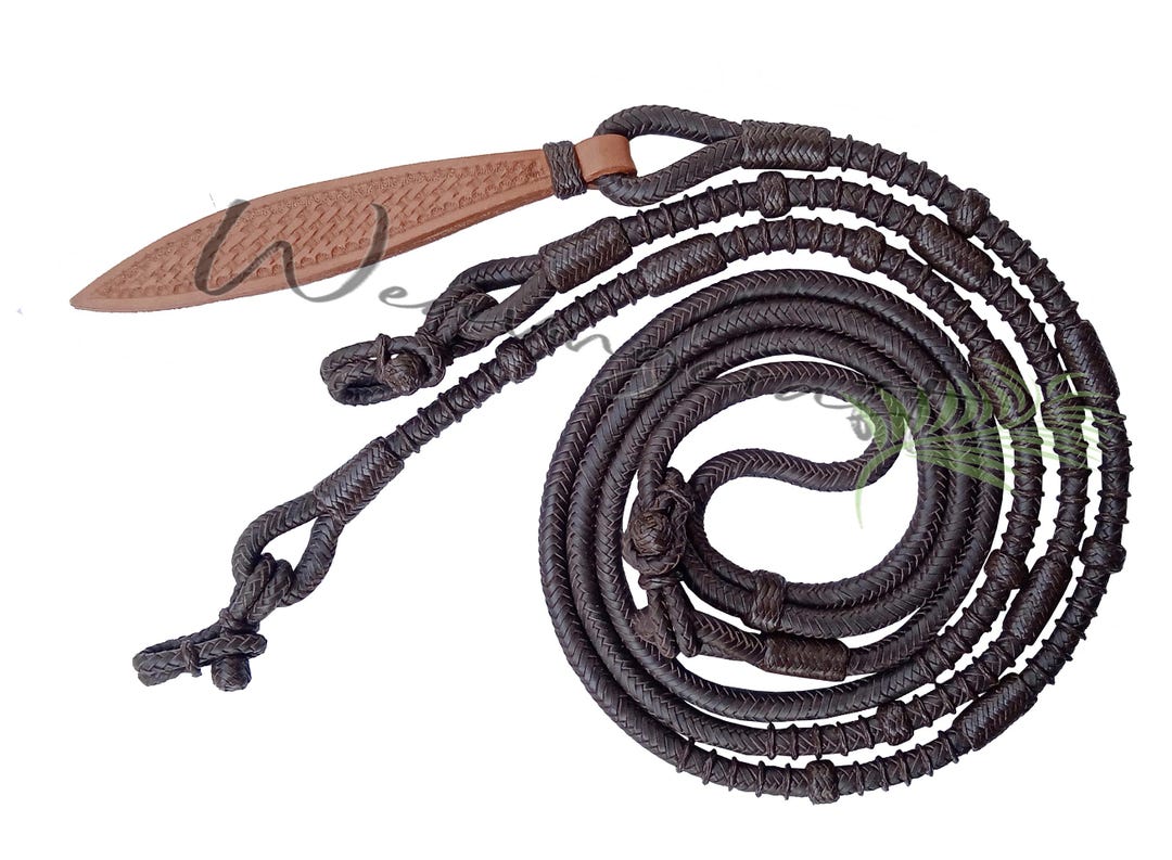 Weavingcraft Rawhide Braided Rope / Multi Color Knots Raw Hide Leather ...