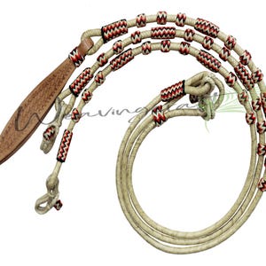 Weavingcraft Rawhide Braided Rope / Multi Colour Knots Raw Hide Leather ...