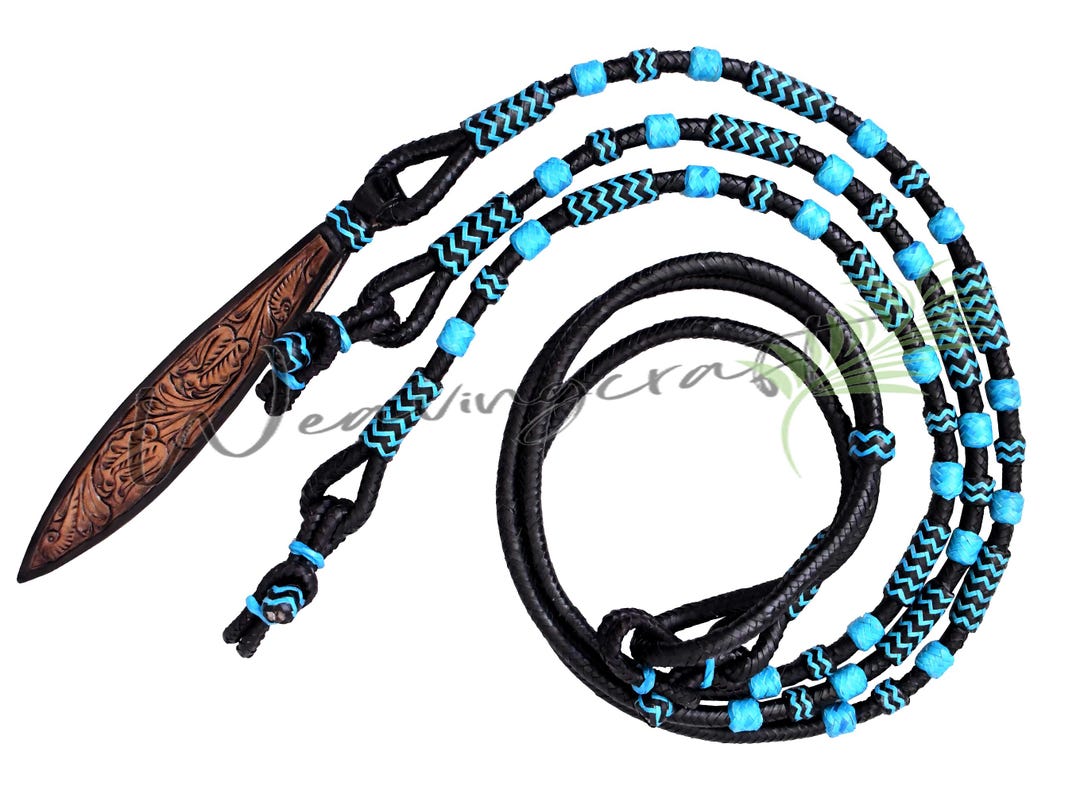 Weavingcraft Rawhide Braided Rope / Multi Colour Knots Raw Hide Leather ...