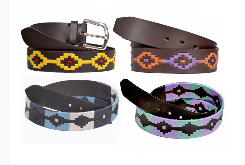Weavingcraft Hand Woven Argentine Leather Polo Belt: Unisex Fashion ...