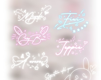 Idol Signature - Etsy