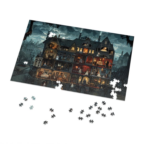Haunted Mansion Jigsaw Puzzle Etsy
