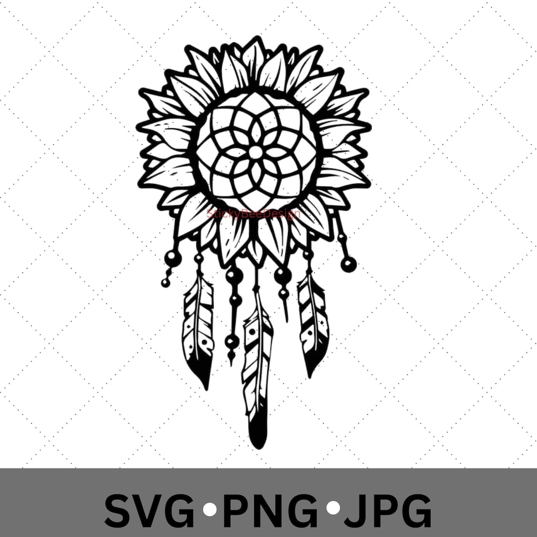 Dreamcatcher Svg, Boho Svg, Feather Svg, Sunflower Svg, Cricut Files ...