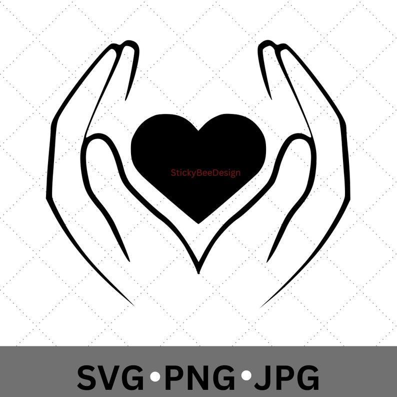 Hand With Heart Svg, Heart Svg, Love Svg, Valentine's Day Svg, Cricut ...