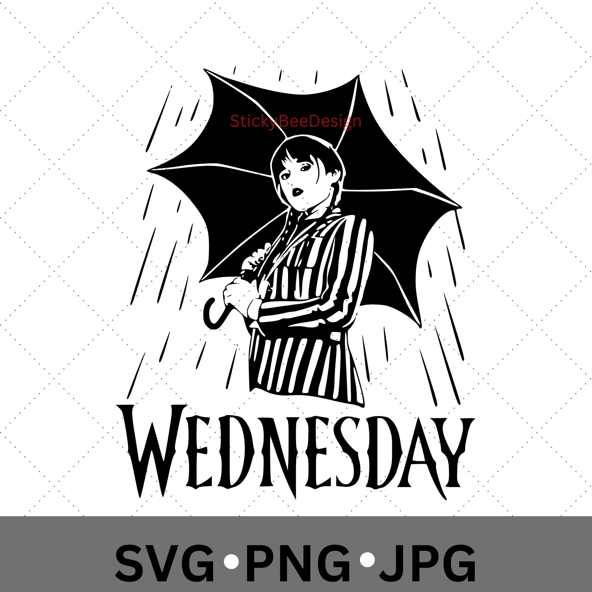 Wednesday Svg, Addams Svg, Cutting Files, Cricut Files, Printable ...