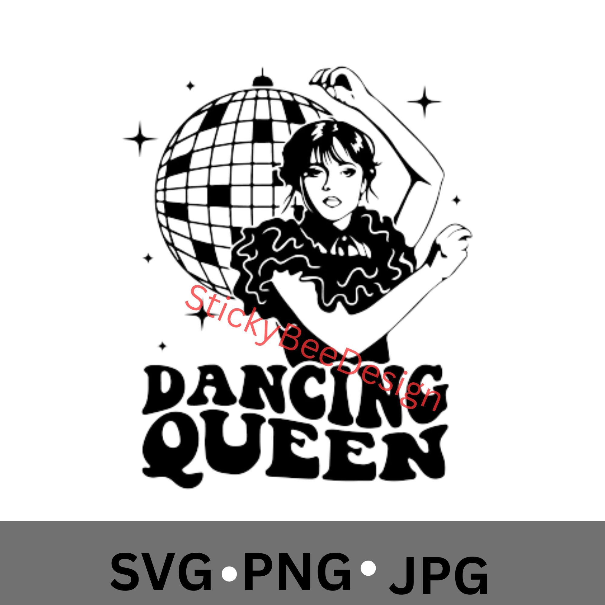 Wednesday Svg, Addams Svg, Dancing Queen, Cutting Files, Cricut Files ...