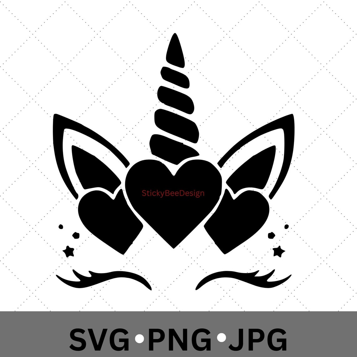 Unicorn Svg, Heart Svg, Girls Svg, Flower Svg, Cricut Files, Printable ...