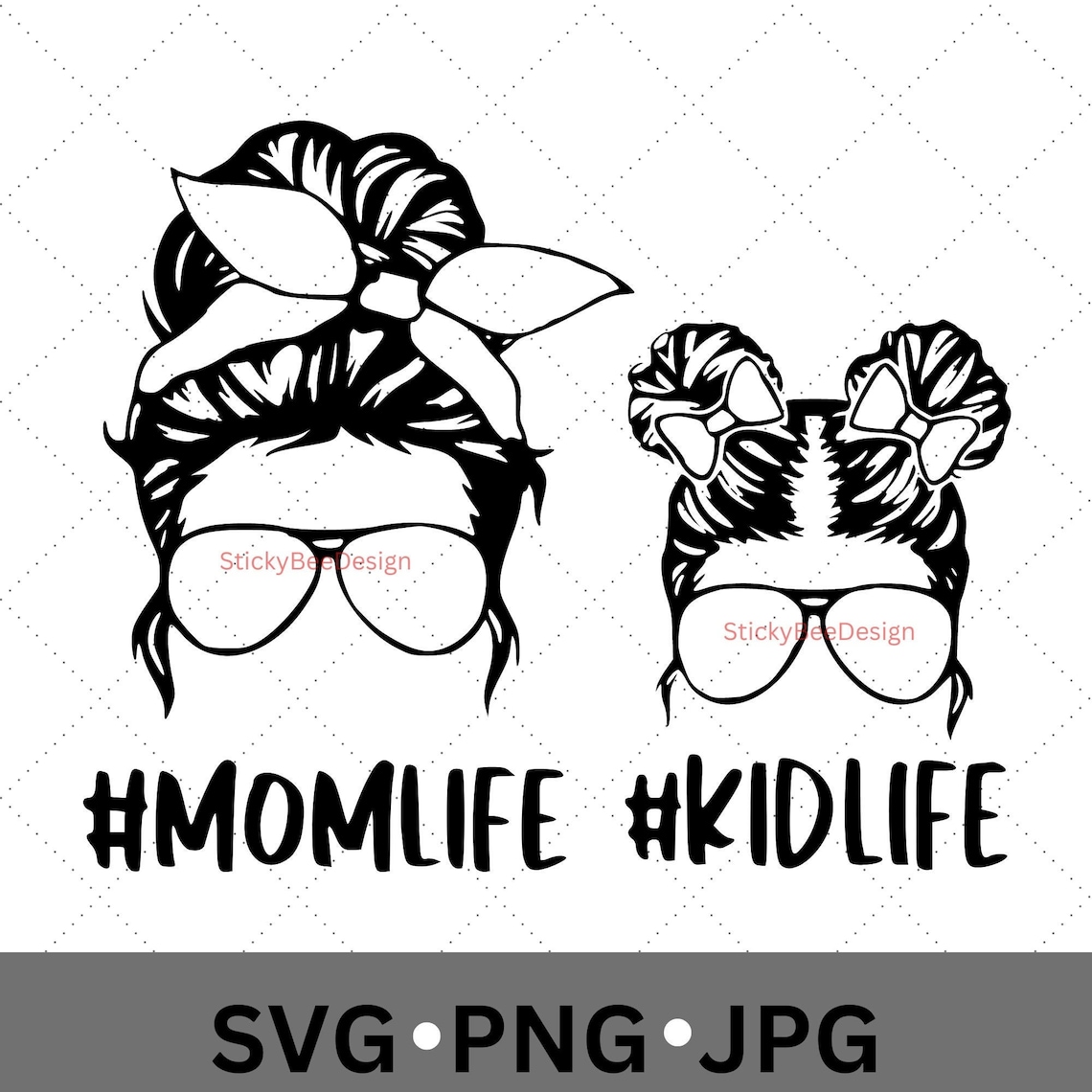 Kid Life Svg, Moms Life SVG, Messy Bun Svg, Daughter Svg, Family Life ...