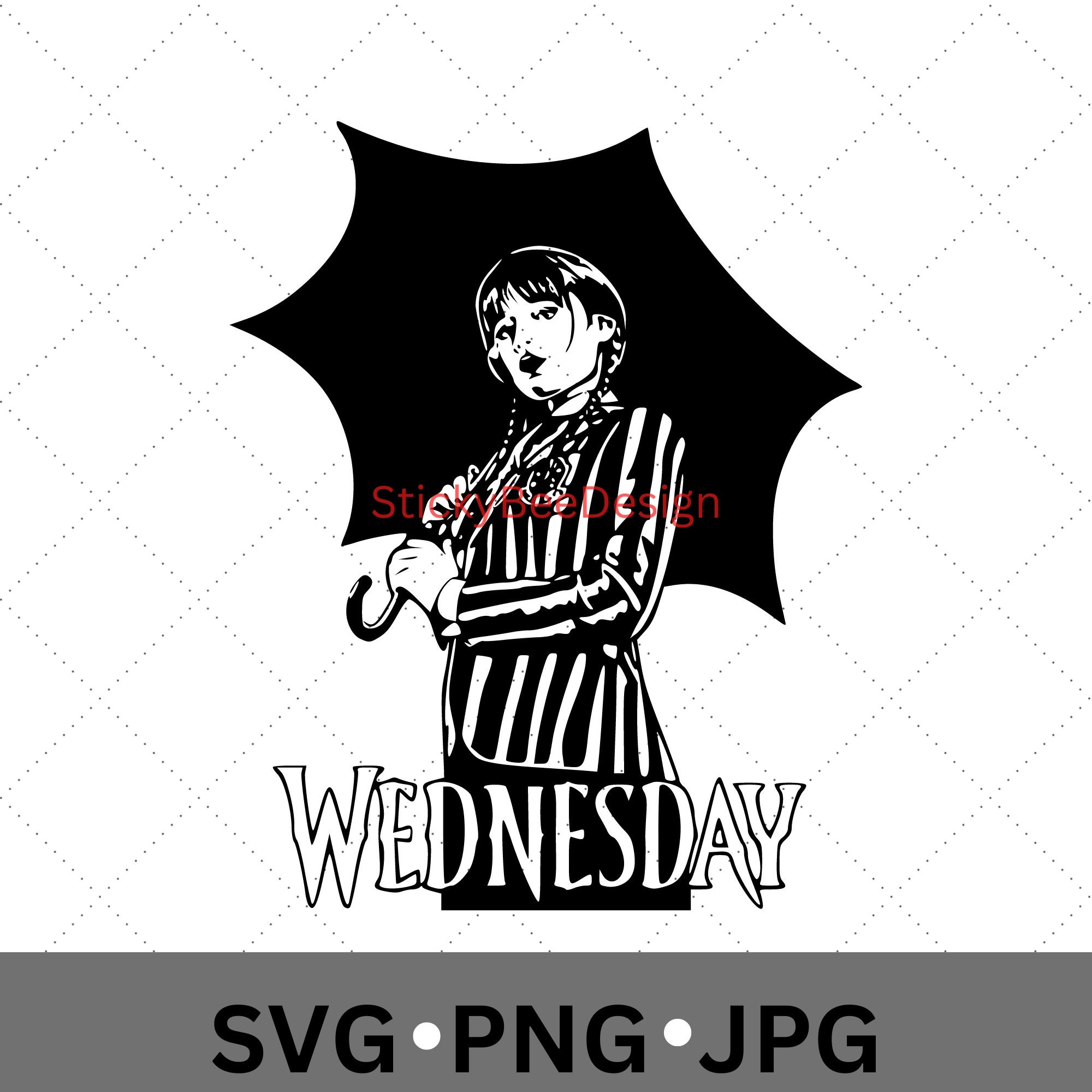 Wednesday Svg, Addams Svg, on Wednesdays We Wear Black Svg, Cricut ...