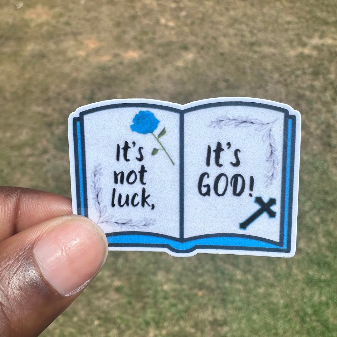 Its Not Luck Its God Sticker for Christian Sticker for Water Bottle for ...