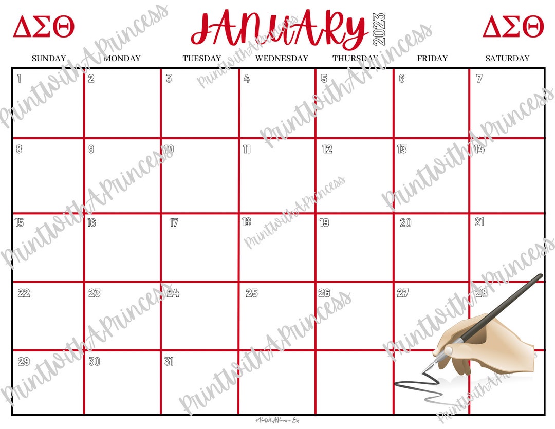 Printable Monthly Calendar for 2023 12 Month Calendar Minimalist ...