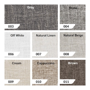 Custom Linen Curtains, 15 Colors. Living Room Linen Drapery, Custom ...