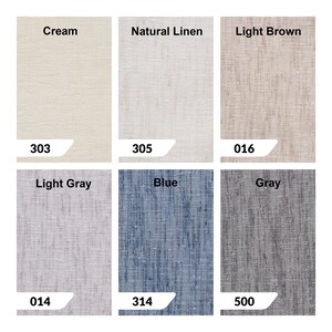 Linen Sheer Curtains 6 Colors. Grommet Curtain Panels. Custom Linen ...