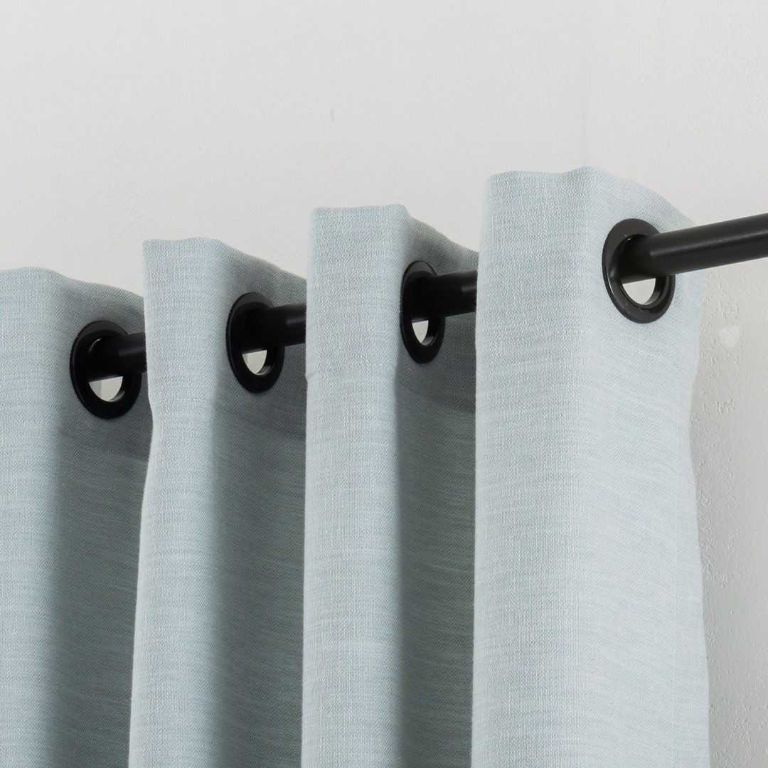 Linen Curtains 8 Colors. Grommet Curtains Custom Made - Etsy
