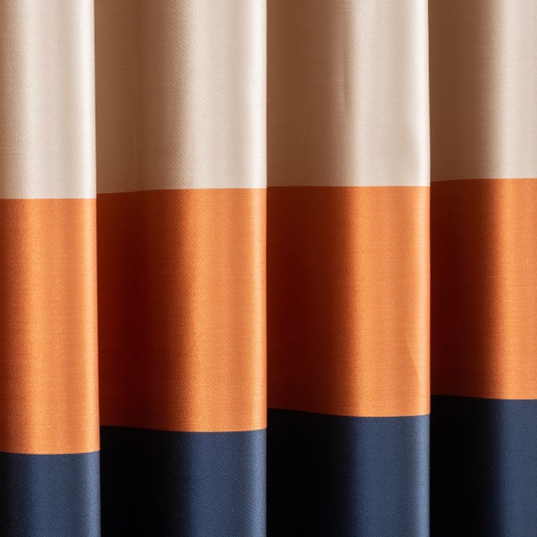 Orange Curtains - Etsy