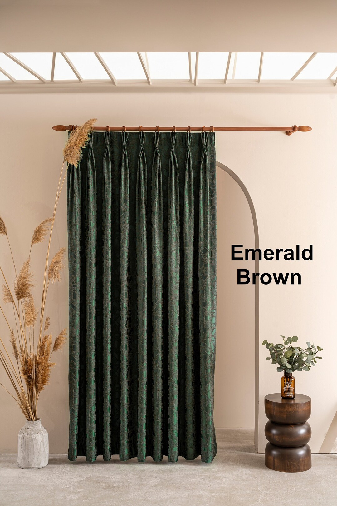 Luxury Triple French Pleat Curtains, 7 Colors. Suitable for Living Room ...