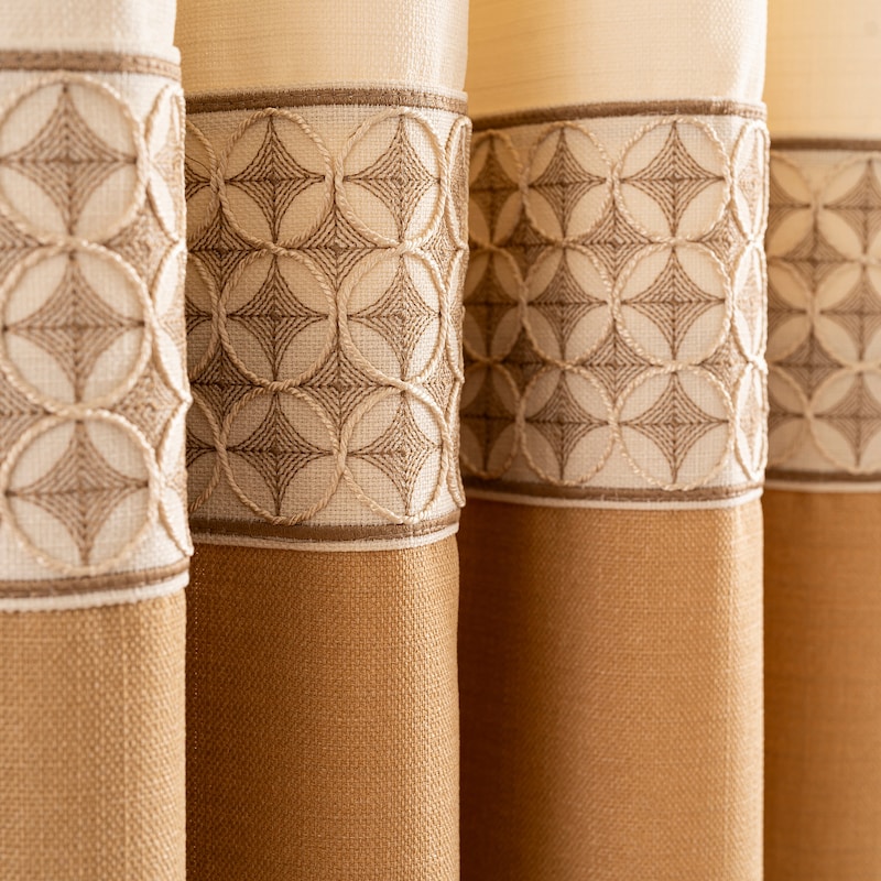 Color Block Curtains - Etsy