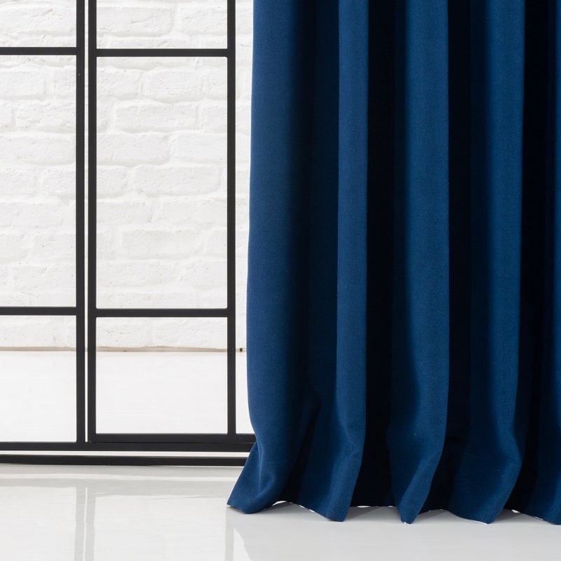 Indigo Curtains - Etsy