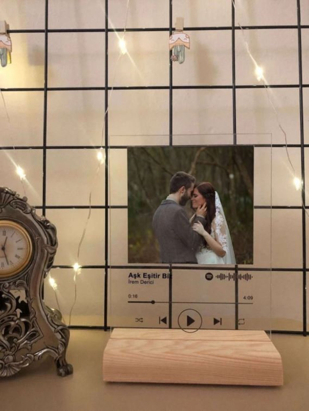 Spotify Plexi Vinyl Barcode Personalized Gift Gift for Valentine Gift ...