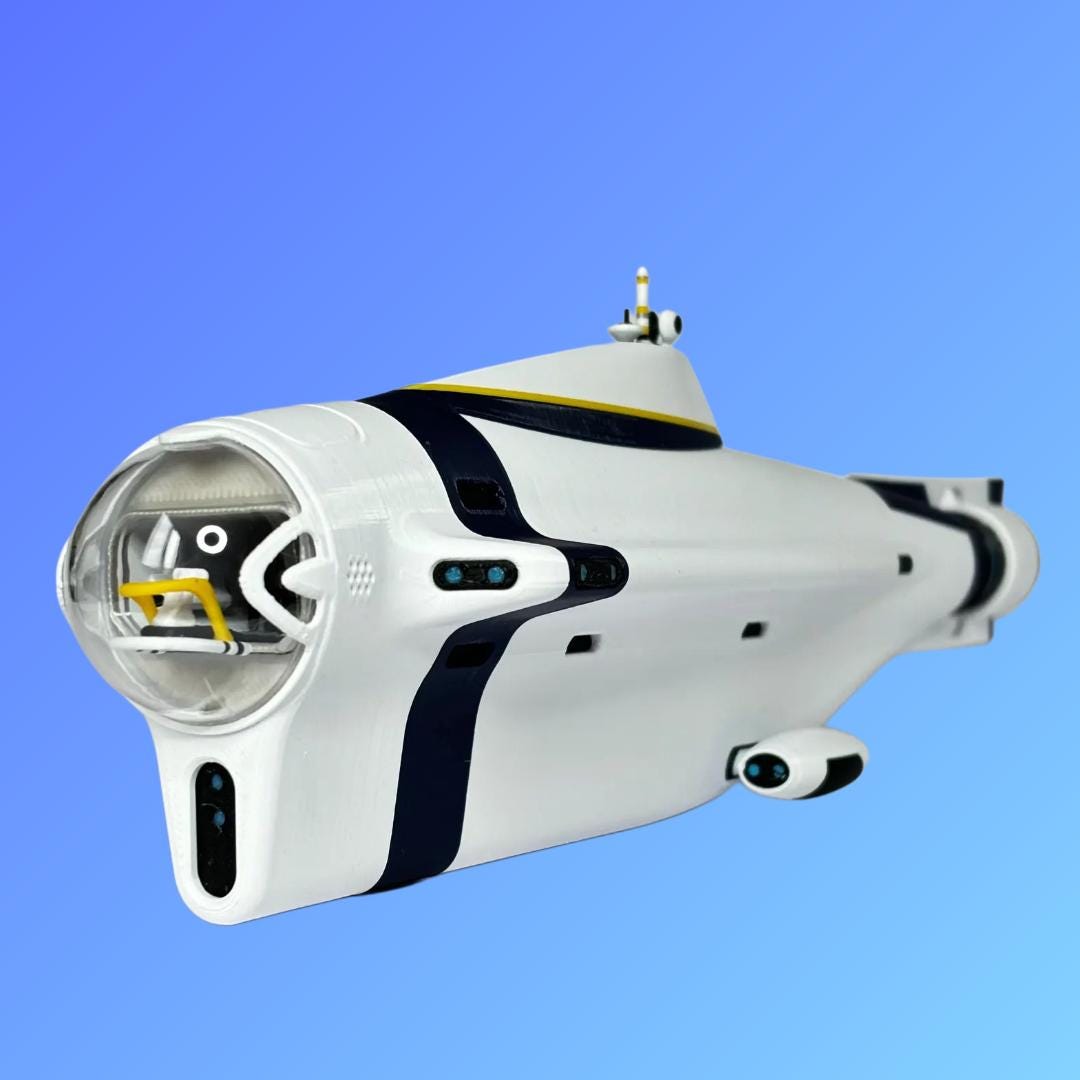 Cyclops From Subnautica / 3D Printed Model With Visible Interior ...