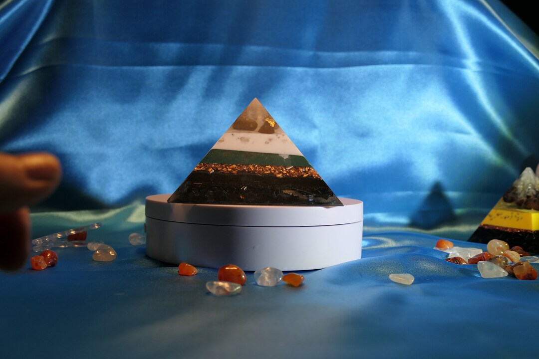Orgonite Pyramid 10 Cm EMF Protection Orgonite Pyramid - Etsy