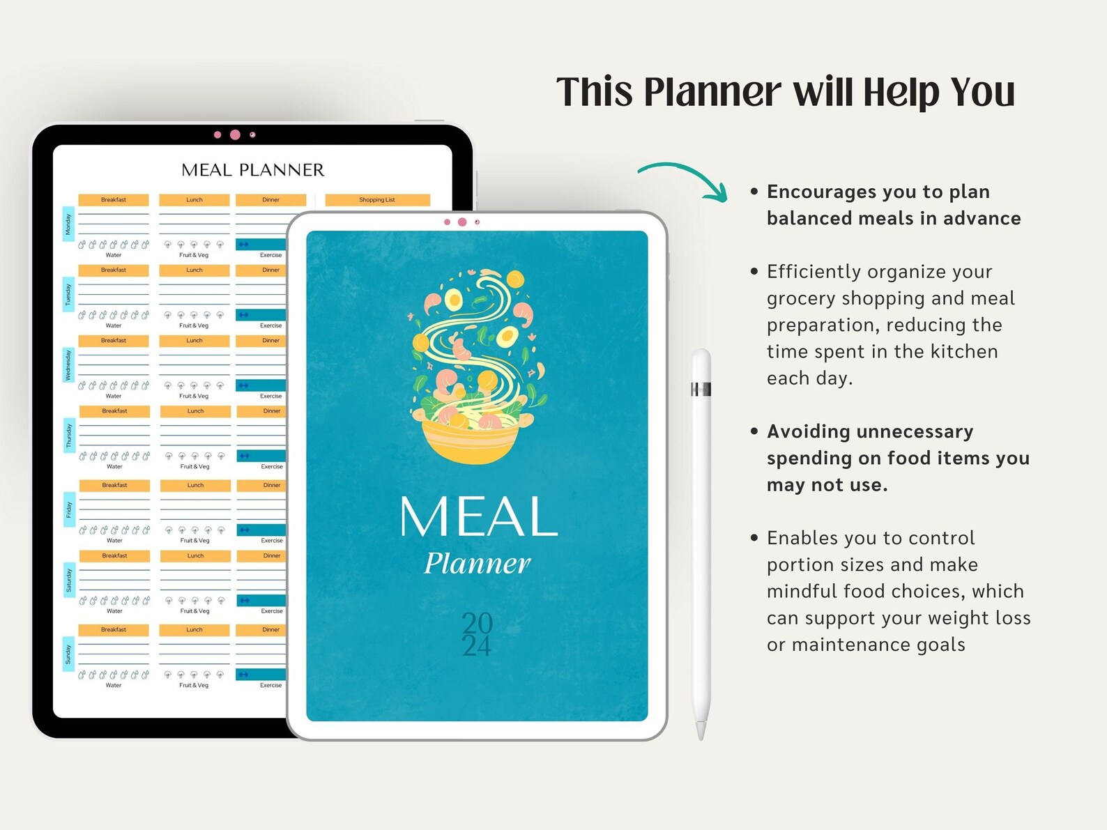 Master Your Meals: Meal Planner Bundle Done for You - Etsy