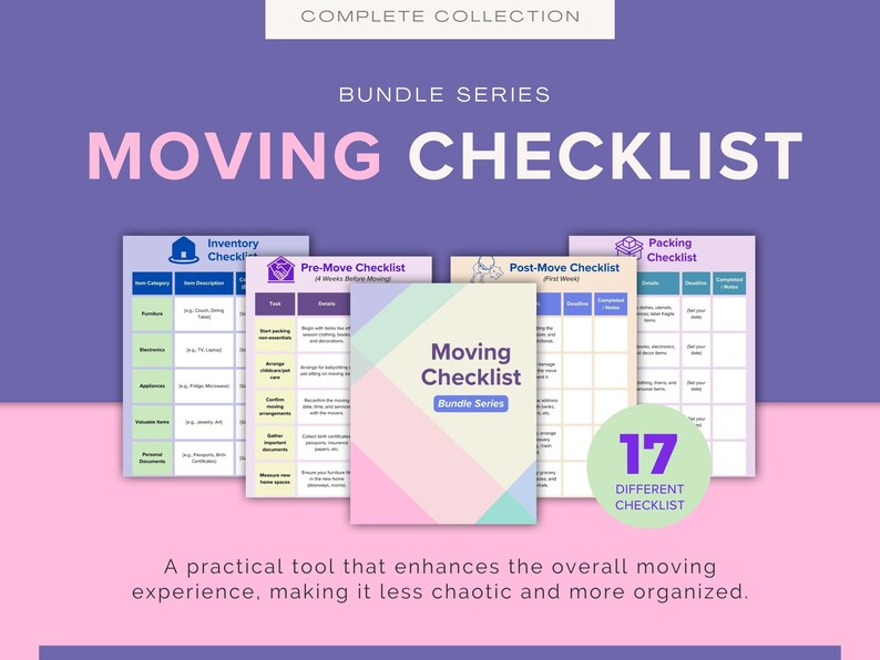 Moving Made Easy: the Ultimate Checklist Bundle - Etsy