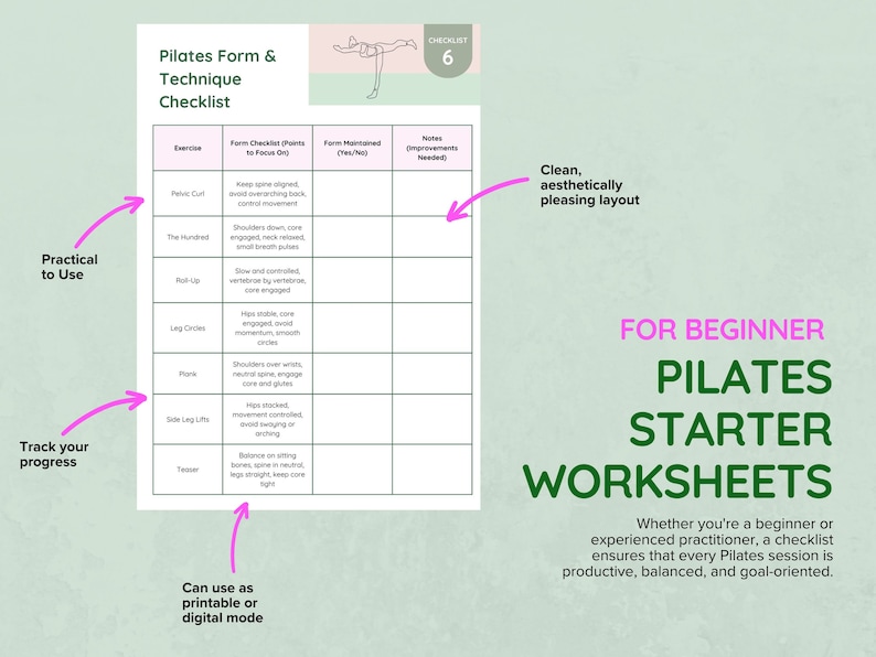 Ultimate Pilates Checklist - Your Step-by-step Guide to Pilates Success ...