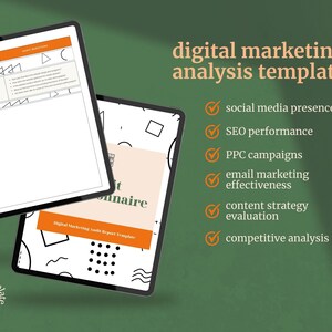 Digital Marketing Analysis Template - Etsy