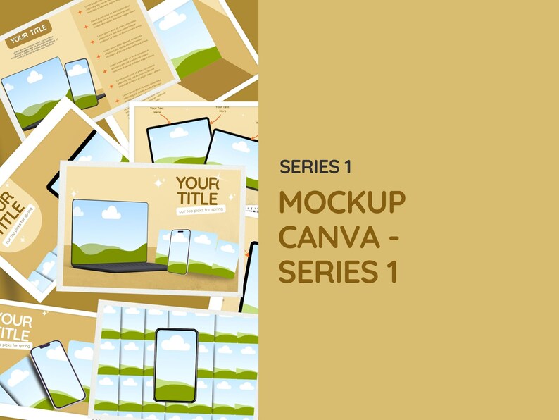 Canva Mockup Series 1: Your Ultimate Toolkit for Stunning Digital ...