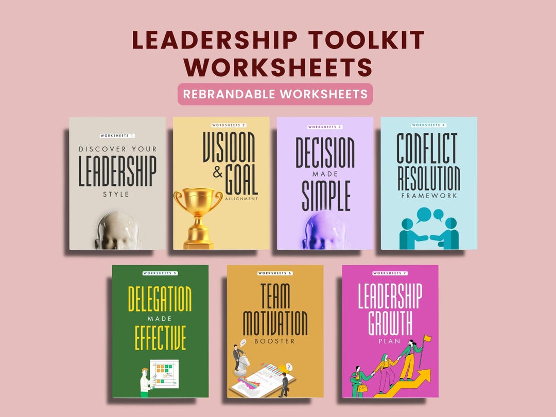 Leadership Toolkit Worksheets | Done for You - Etsy