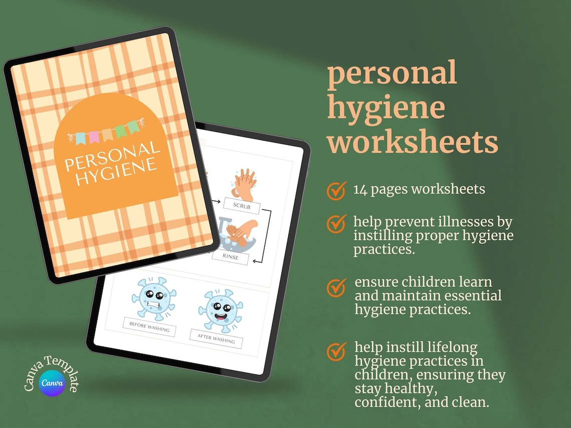 Personal Hygiene Worksheets Done for You - Etsy