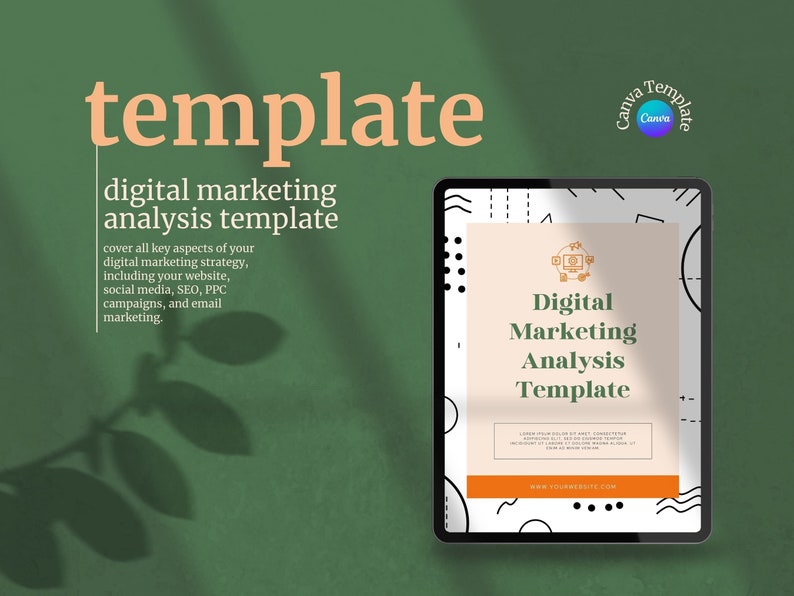 Digital Marketing Analysis Template - Etsy