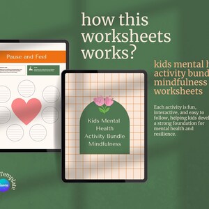 Kids Mental Health Activity Bundle Mindfullness - Etsy