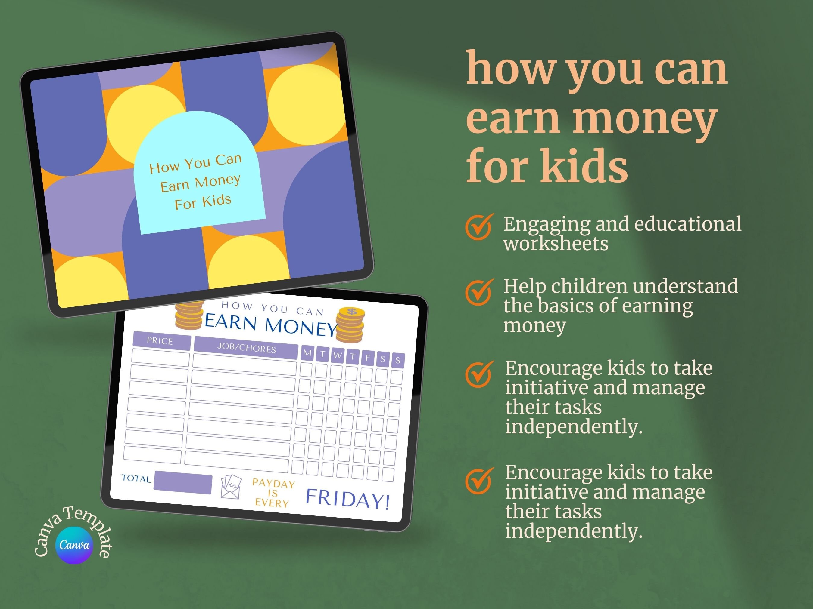 Earn Money for Kids Worksheets Done for You - Etsy