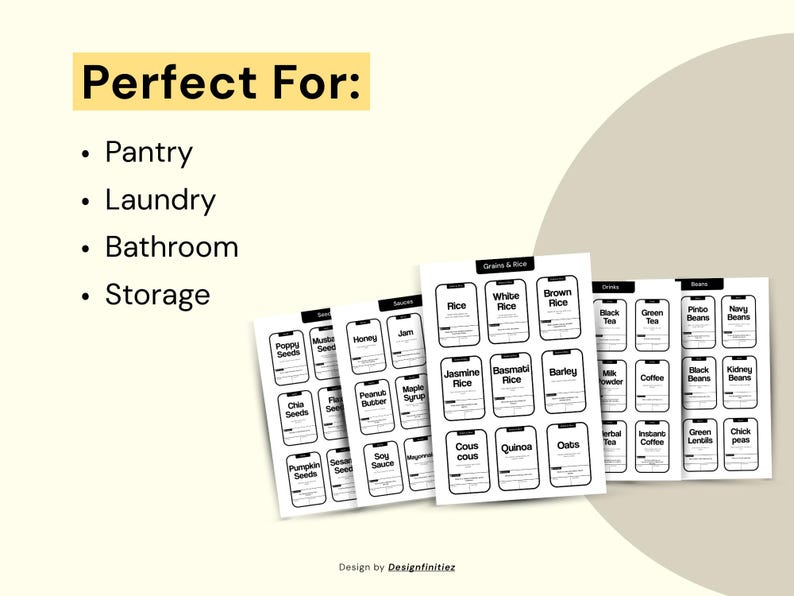 Home Organization Labels | Minimal Black & White, 150+ (printable) - Etsy